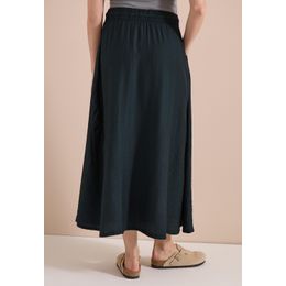 Cecil Damen Maxirockpalm breeze gr&uuml;n, Gr. XS, unifarben, Stoff, 86% Viskose, 14% Nylon, R&ouml;cke, mit Struktur