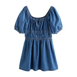 next Kleid Damen Gr&ouml;&szlig;e 48 blue denim Sommerkleid
