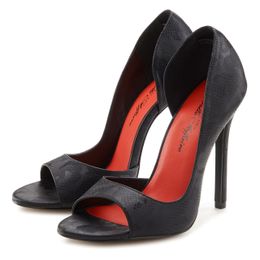 Damen High-Heel-Sandalette "Peeptoe Pumps mit hohem Absatz", LASCANA Belle Affaire, Gr. 39, schwarz, Obermaterial: 100% Polyurethan. Decksohle: 100%