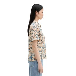 Marc O'Polo MARC O'POLO Damen Kurzarmshirt "aus leichtem Single Jersey"medium blau, Gr. XS, bedruckt, Obermaterial: 100% Baumwolle, Shirts