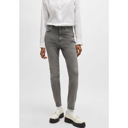 Hugo Damen Skinny-fit-Jeans "Malu", grau, Basic, Gr. 25, unifarben, Jeans, Obermaterial: 98% Baumwolle, 2% Elasthan, Jeans, Skinny Fit mit mittlerer