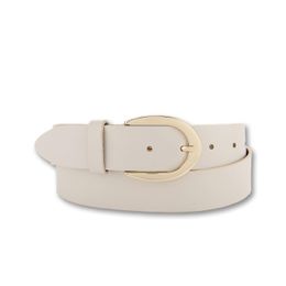 Bernd G&ouml;tz BERND G&Ouml;TZ Damen Lederg&uuml;rtel "Lederg&uuml;rtel mit hochwertiger Goldschlie&szlig;e, Business & Casual", beige, Gr. 90, Rindsleder, G&uuml;rtel