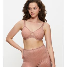 Triumph Damen Minimizer-BH "Signature Sheer", Gr. 70, braun, T&uuml;ll, Obermaterial: 59% Polyamid, 41% Elasthan, BHs, verkleinert die Brust optisch um