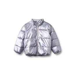 Wheat Kinder Outdoorjacke "Wheat Lightweight Puffer Jacket Ullu", silber, Gr. 122, unifarben, 100% Polyester, Jacken, schnelltrocknend