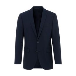 Thomas Goodwin Herren Baukastensakko "7834-0-44025", blau, Gr. 52, unifarben, 54% Wolle, 43% Polyester, 3% Elasthan, Sakkos, im Modern-Fit,