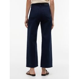 Tommy Hilfiger Damen High-waist-Jeans "WIDE LEG WASHED CLR HW ANKLE", blau, Gr. 32, unifarben, Denim/Jeans, Obermaterial: 98% Baumwolle, 2% Elasthan,