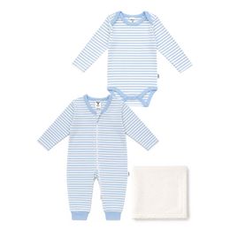 Liliput M&auml;dchen Erstausstattungspaket "Baby", blau, Gr. 50, 100% Baumwolle, KOB Set-Artikel, mit Baby-Body, Strampler und Decke