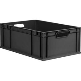 Sch&auml;fer Shop Sch&auml;fer Shop Pure Eurobox Serie Economy, Griffe offen, recycelter Kunststoff, B 600 x T 400 x H 220 mm, 65 l, anthrazit