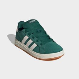 M&auml;dchen Sneaker "GRAND COURT 00S", adidas Sportswear, Gr. 35, gr&uuml;n, Leder, Synthetik, Schuhe, Design auf den Spuren des adidas Campus 00, f&uuml;r Kinder