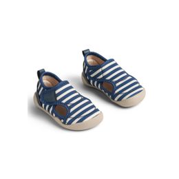 Wheat M&auml;dchen Sandale "Wheat Beach Shoe Swirl", Gr. 22, blau, Synthetik, Schuhe