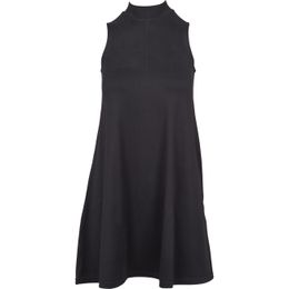 Urban Classics Damen A-Linien-Kleid "Urban Classics Damen Ladies A-Line Turtleneck Dress", schwarz, Gr. M, unifarben, 92% Polyester, 8% Elasthan,