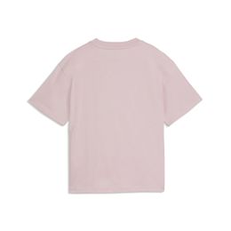 Puma M&auml;dchen T-Shirt "ESS BOXY TEE G", rosa, Gr. 164, bedruckt, Jersey, Obermaterial: 100% Baumwolle, Shirts, kastenf&ouml;rmiges Shirt, Kurzarm, modern