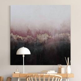 Bilderwelten Akustikbild Goldene D&auml;mmerung Rosa