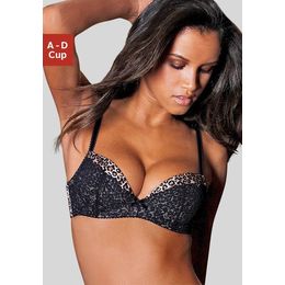 Lascana Push-up-BH mehrfarbig Gr. 85C. Mit Herausnehmbaren Kissen und mit B&uuml;gel