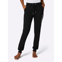 feel good Damen Dehnbund-Hose, Gr. 52, schwarz, 95% Baumwolle, 5% Elasthan, unifarben, Hosen