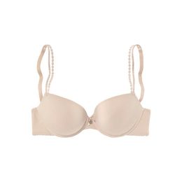 Lascana Push-up-BH beige Gr. 80A. Mit Integriertem Kissen und mit B&uuml;gel