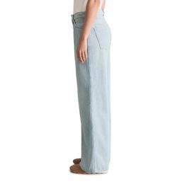 Marc O'Polo Damen Weite Jeans "aus Rigid Denim", blau, Gr. 32, MARC O'POLO DENIM, unifarben, Obermaterial: 100% Baumwolle, Jeans