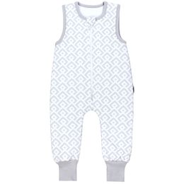 TUPTAM Babyschlafsack "Schlafsack mit F&uuml;&szlig;en Baby Ganzjahresschlafsack mit Beinen 2,5 Tog", L: 74cm, wei&szlig;, Schlafs&auml;cke