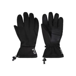 Jack Wolfskin Damen Skihandschuhe "INS HIKE GLOVE", schwarz, Gr. M, Polyester, Handschuhe, Wanderhandschuhe, warm, touchscreen-kompatibel