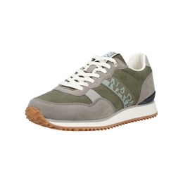 Napapijri Herren Sneaker "Napapijri Sneaker Lederimitat/Textil", Gr. 44, gr&uuml;n, Lederimitat, Textil, Schuhe
