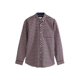 next Button Up Shirt male size 5XL Navy / Red / White