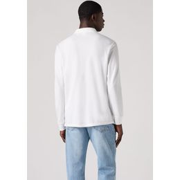 Levi's LEVI'S Herren Langarm-Poloshirt "LS HM POLO", wei&szlig;, Gr. L, Piqu&eacute;, Obermaterial: 100% Baumwolle, Shirts, Polokragenverschluss in 3-Knopf-Form