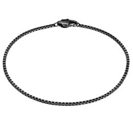 True Rebels Herren Armband "TR348", 19, Edelstahl, schwarz, Edelstahl, Armb&auml;nder