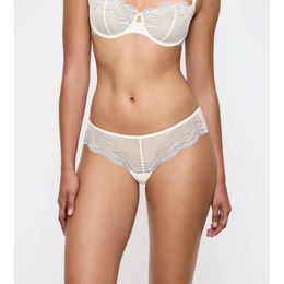 Triumph Damen Slip "Comfort Glam Hipster", Gr. 38, wei&szlig;, Spitze, Obermaterial: 80% Polyamid, 20% Polyester, Unterhosen, raffinierte Spitze