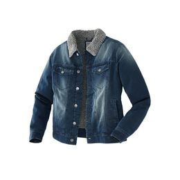 Uncle Sam Herren Funktions-Kapuzensweatjacke "Sam Jeans", blau, Gr. 54, Obermaterial: 95% Baumwolle CO. 5% Elasthan EL., Sweatjacken