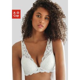 PETITE FLEUR BY LASCANA Push-up-BH beige Gr. 85C. Vergr&ouml;&szlig;ert Optisch Die B&uuml;ste und mit B&uuml;gel