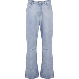 2Y STUDIOS Herren Bequeme Jeans "2Y Studios Neal Zipper Baggy Jeans", blau, Gr. 30, unifarben, 100% Baumwolle, Jeans