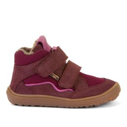 froddo Kinder Barfu&szlig;schuh "BAREFOOT TEX WOOL", Gr. 31, rot, Textil, Veloursleder, Schuhe, Boots, Sneaker, Trekkingschuh mit TEX-Membrane
