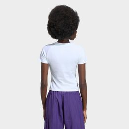 Damen T-Shirt "ESS SLIM TEE", wei&szlig;, Gr. M, adidas originals, Obermaterial: 100% Baumwolle, Shirts