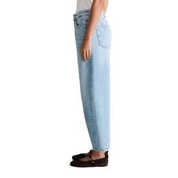 Marc O'Polo Damen 5-Pocket-Jeans "aus reiner Baumwolle"light blau, Gr. 28, MARC O'POLO DENIM, unifarben, Obermaterial: 100% Baumwolle, Jeans