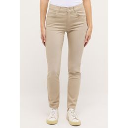 Angels Damen Straight-Jeans "CICI", beige, Gr. 34, Web, Obermaterial: 89% Baumwolle, 8% Polyester, 3% Elasthan, Jeans, in Slim Fit-Passform