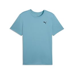 Puma Herren Trainingsshirt "M TAD ESSENTIAL POLY TEXTURE TEE", blau, Gr. XXL, Web, Obermaterial: 100% Polyester, Shirts, Trainings-T-Shirt, mit