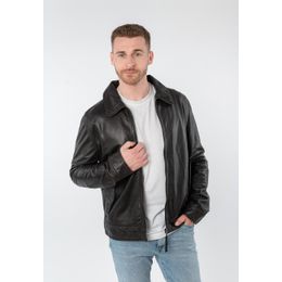 Mauritius Herren Lederjacke "MMVylli", schwarz, Gr. L, unifarben, Obermaterial: 100% Schafsleder. Futter: 100% Baumwolle. &Auml;rmelfutter: 100%