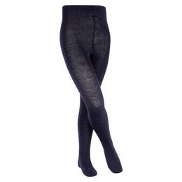 Falke M&auml;dchen Strickstrumpfhose "Comfort Wool", Gr. 110, blau, Obermaterial: 70% Schurwolle, 16% Polyamid, 12% Baumwolle, 2% Elasthan, unifarben,