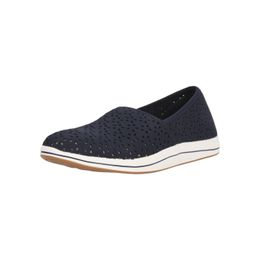 Clarks Damen Sandale "Brinkley", Gr. 35,5, blau, Kunstfaser, Schuhe, mit stylischem perforiertem Design