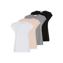 Boysen's BOYSEN'S Damen T-Shirt "im Basic-Stil, weicher Baumwoll-Jersey, viele Farben und Gr&ouml;&szlig;en", bunt, Basic, Gr. 38, clean, unifarben, Jersey,