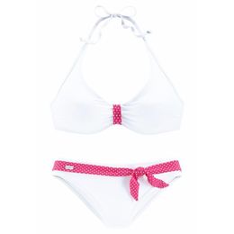 Buffalo Set: B&uuml;gel-Bikini wei&szlig; Gr. 42 Cup D. Mit Seitlichen St&auml;bchen Und Mit B&uuml;gel