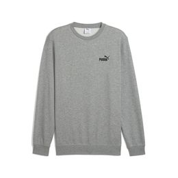 Puma Herren Langarmshirt "ESS SMALL NO 1 LOGO CREW TR", grau, Gr. S, unifarben, Sweatware, Obermaterial: 68% Baumwolle, 32% Polyester, Shirts,
