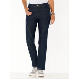 Classic Basics Damen Bequeme Jeans, blau, Gr. 52, unifarben, 81% Baumwolle, 17% Polyester, 2% Elasthan, Jeans