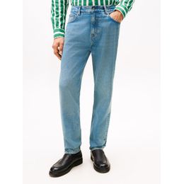 Tommy Hilfiger Herren Tapered-fit-Jeans "HARLEM", blau, Gr. 33, Denim/Jeans, Obermaterial: 100% Baumwolle, Jeans, mit Fade-Effekten