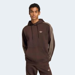 Herren Kapuzensweatshirt "3S HD", braun, Gr. S, adidas originals, Obermaterial: 70% Baumwolle, 30% Polyester, Sweatshirts