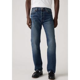 Levi's LEVI'S Herren Straight-Jeans "501 LEVI'S ORIGINAL", blau, Gr. 33, Denim/Jeans, Obermaterial: 100% Baumwolle, Jeans, mit Markenlabel