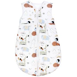 TUPTAM Babyschlafsack "Kugelschlafsack Baby Ganzjahres Schlafsack &Auml;rmellos Wattiert", L: 98cm, grau, Schlafs&auml;cke