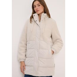 Cecil Damen Steppmantel, wei&szlig;, Gr. M, Strukturmuster, unifarben, Steppware, Obermaterial: 100% Polyester. Futter: 100% Polyester, M&auml;ntel, mit