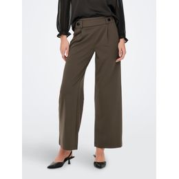 Jacqueline de Yong JDY Damen Jerseyhose "JDYGEGGO NEW LONG PANT JRS NOOS", braun, Gr. XL, unifarben, Jersey, Obermaterial: 95% Polyester, 5% Elasthan, Hosen, Materialmix