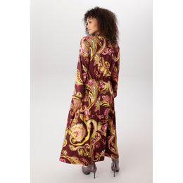 ANISTON PLUS Damen Jerseykleid, bunt, Gr. 54, Paisley, bedruckt, gemustert, Jersey, Obermaterial: 95% Viskose, 5% Elasthan, Kleider, mit